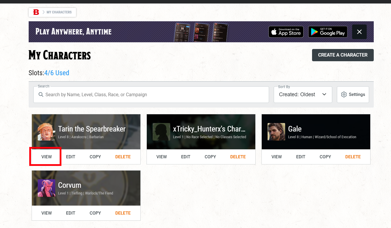 Tricky Games - Character Converter
